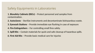 Laboratory design and safe microbiological practices | PPTX