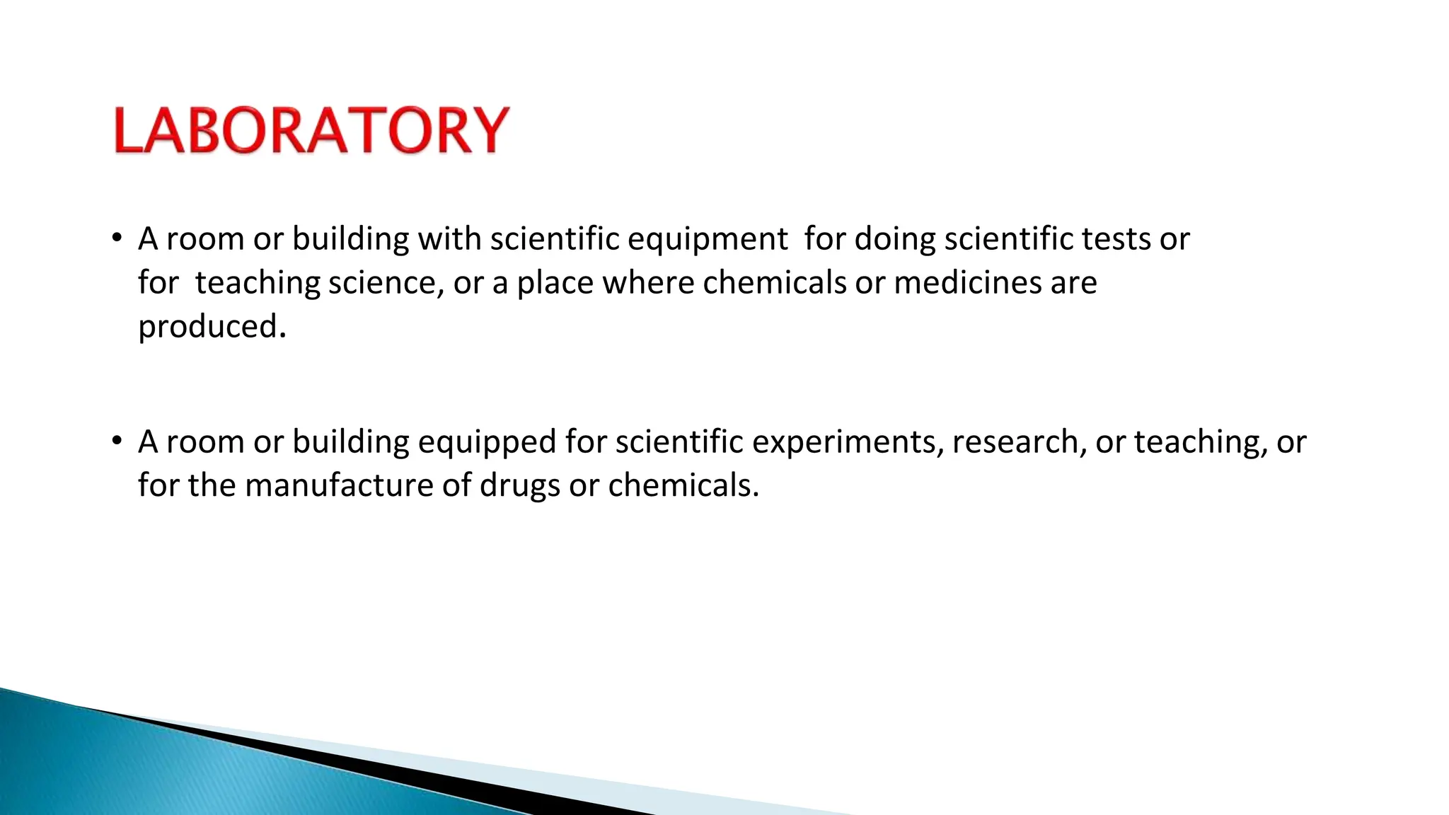 laboratory design and laboratory organization | PPTX
