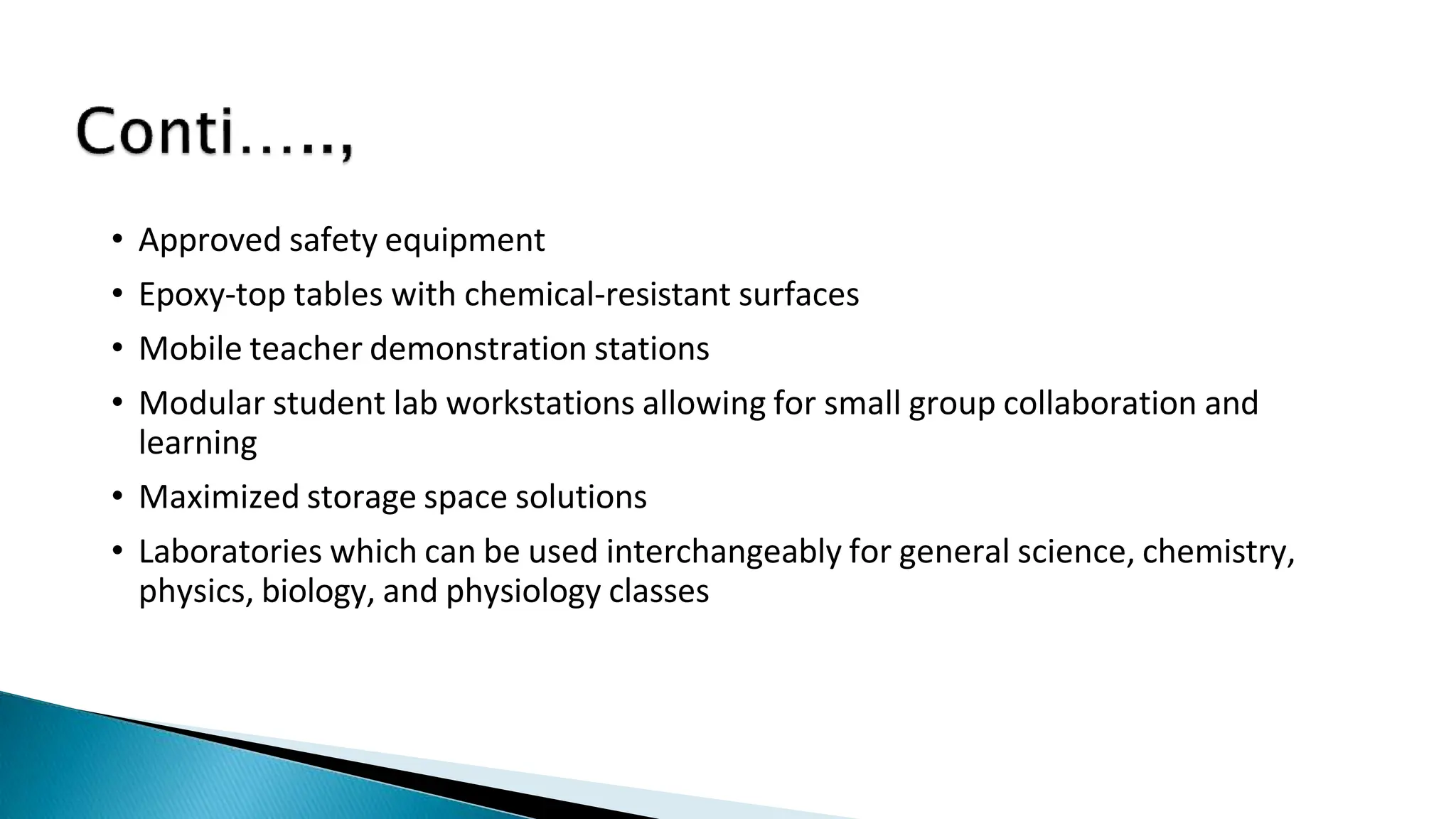 laboratory design and laboratory organization | PPTX