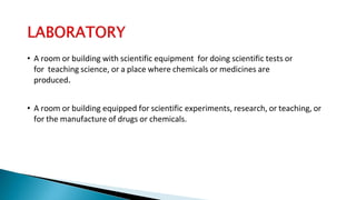 laboratory design and laboratory organization | PPTX