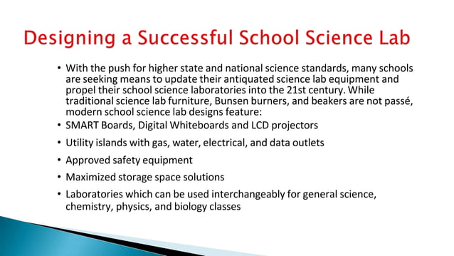 laboratory design and laboratory organization | PPTX