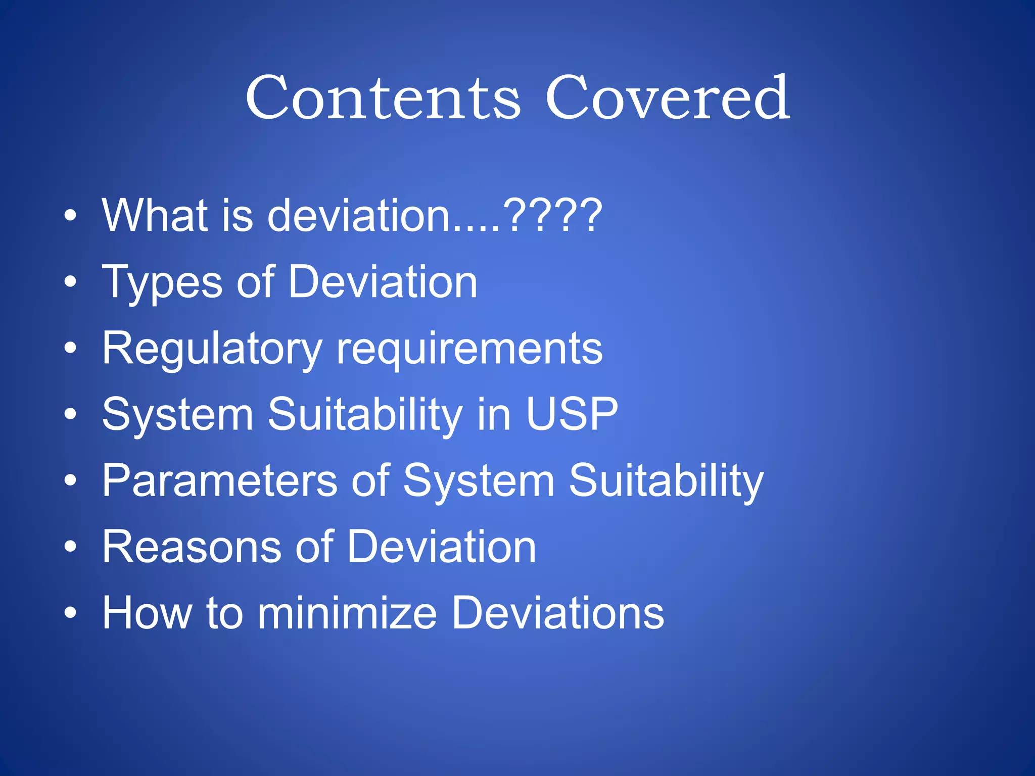 Laboratory Deviations | PPTX
