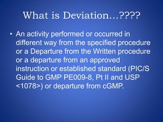 Laboratory Deviations | PPTX