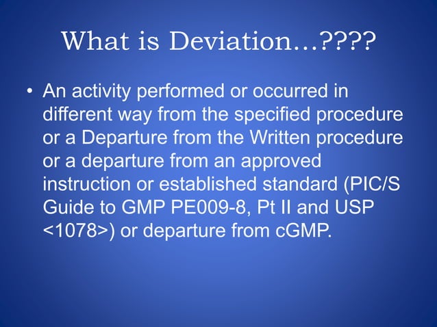 Laboratory Deviations | PPTX | Chemistry | Science