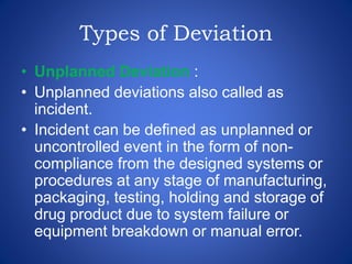 Laboratory Deviations | PPTX