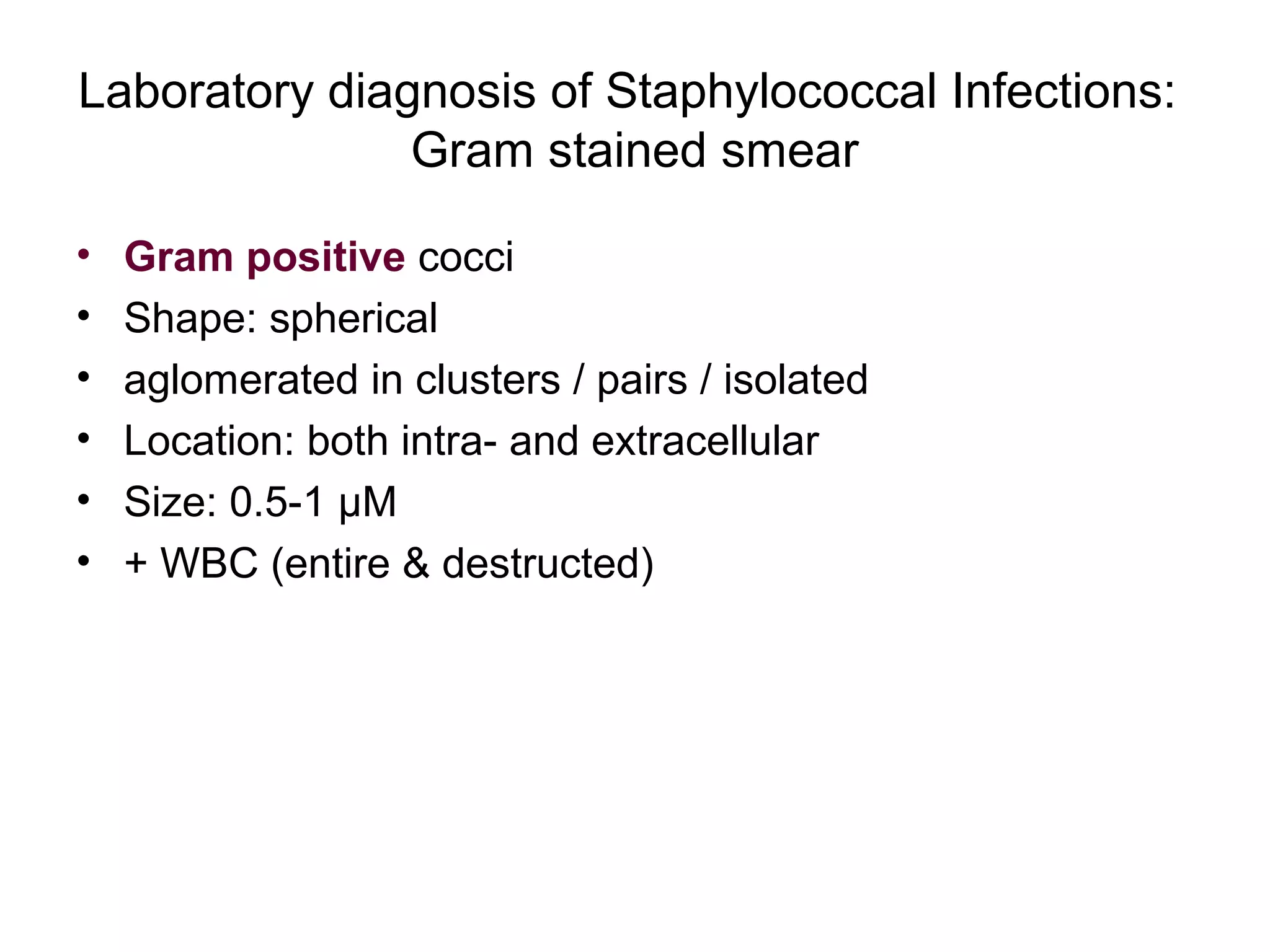 Laboratory diagnosis gram positive and gram negative cocci | PPT