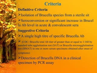 Laboratory diagnosis of brucellosis | PPT
