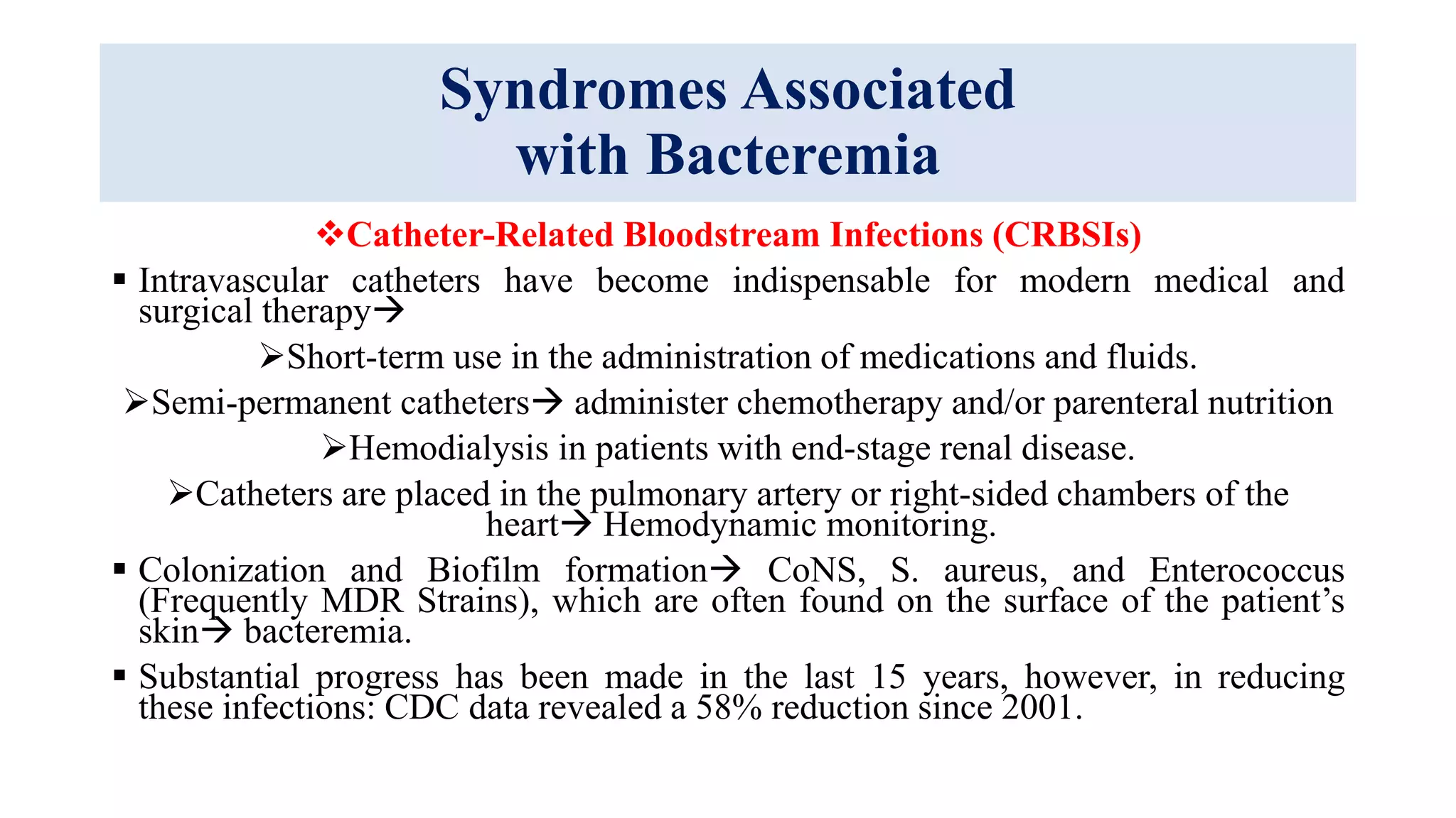 Laboratory diagnosis of Blood Stream Infections (BSIs) | PPTX