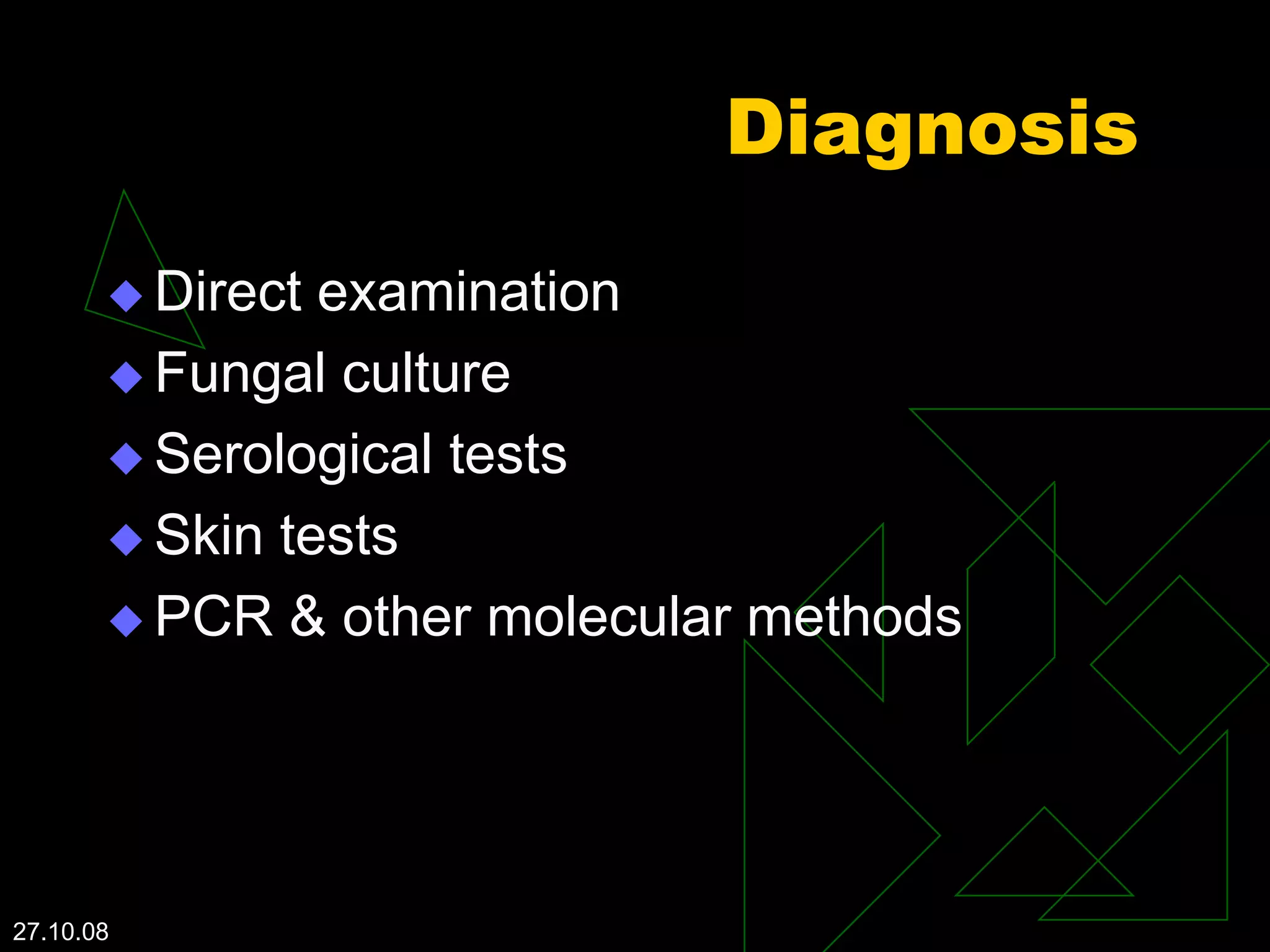 Laboratory diagnosis of fungal infections | PPT