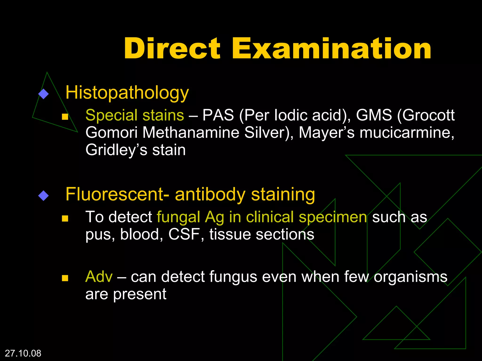 Laboratory diagnosis of fungal infections | PPT