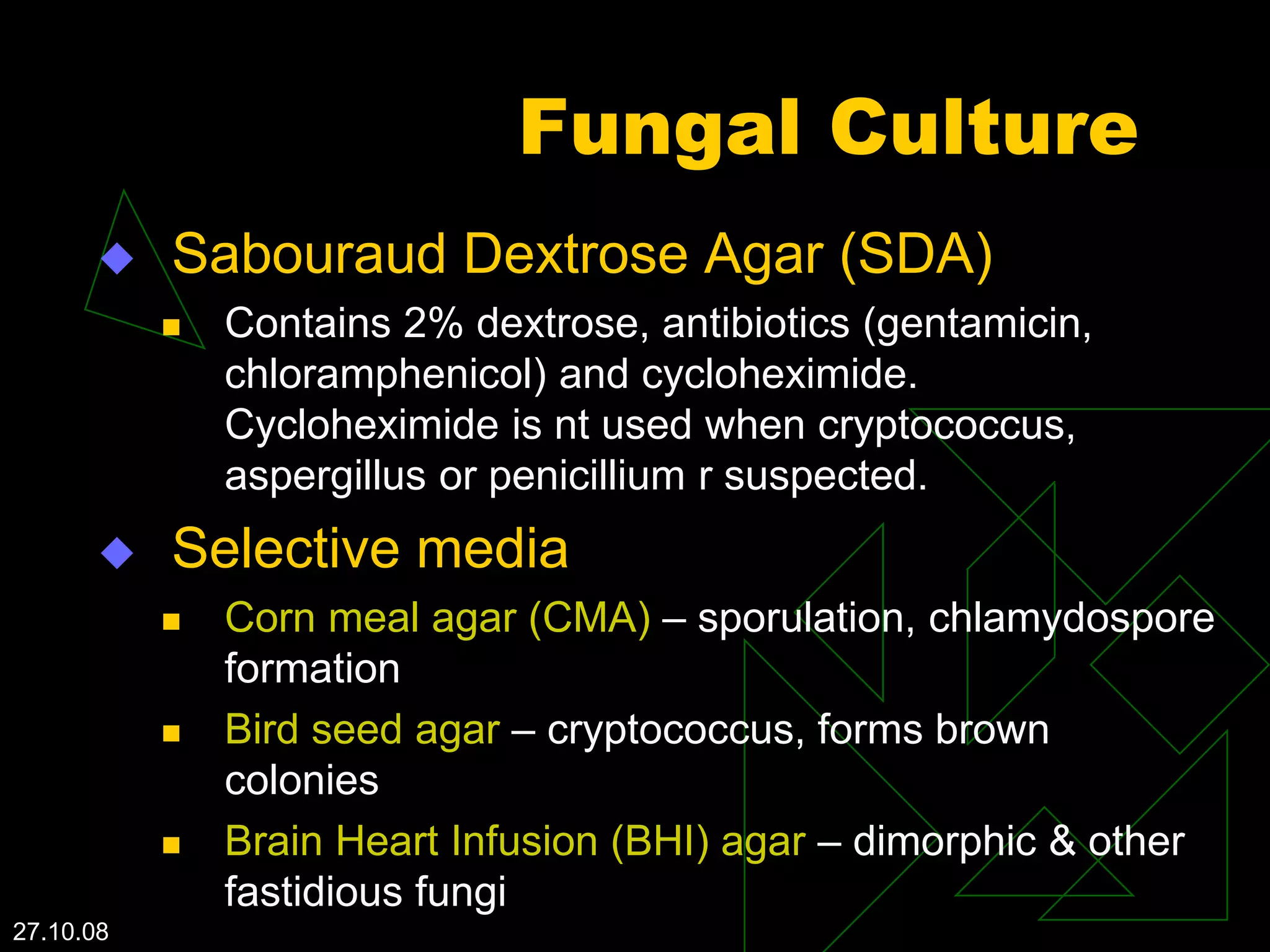 Laboratory diagnosis of fungal infections | PPT