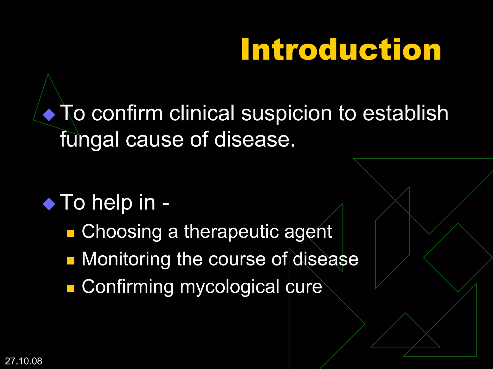 Laboratory diagnosis of fungal infections | PPT