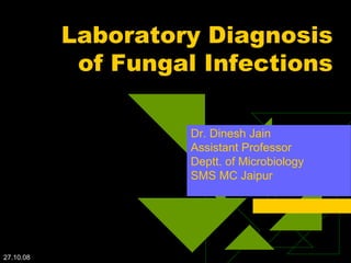 Laboratory diagnosis of fungal infections | PPT