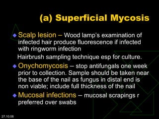 Laboratory diagnosis of fungal infections | PPT