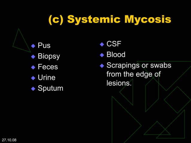Laboratory diagnosis of fungal infections | PPT