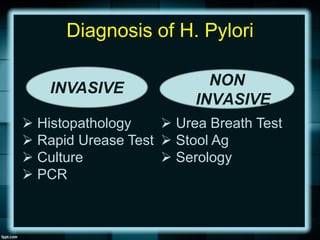 Laboratory diagnosis of H. Pylori infection, Ola Elgaddar | PDF