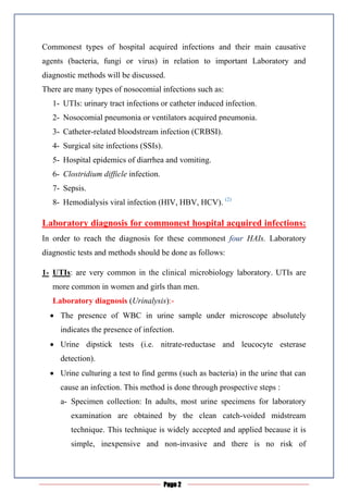 Hospital acquired infections (HAI) | PDF