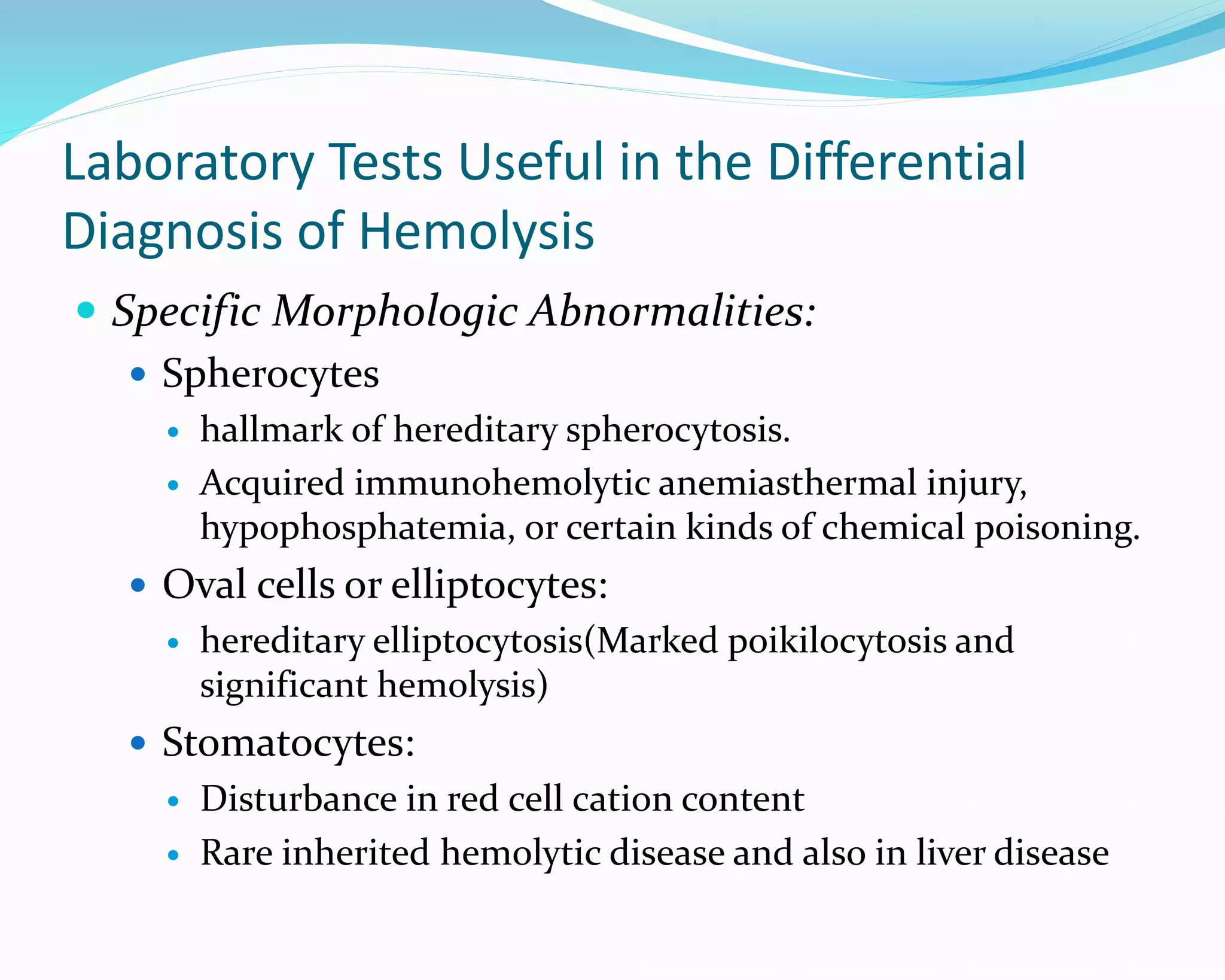 laboratory diagnosis of hemolytic anemia-190509145931.pptx | Blood ...