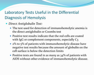 laboratory diagnosis of hemolytic anemia-190509145931.pptx