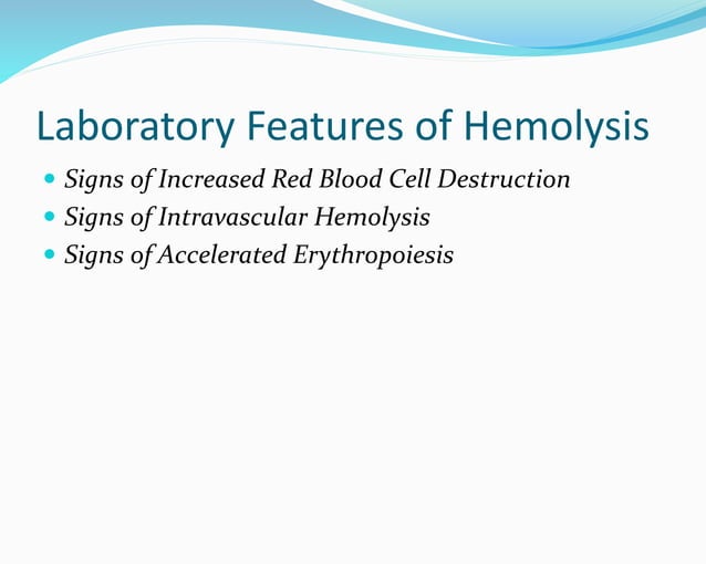laboratory diagnosis of hemolytic anemia-190509145931.pptx | Blood ...