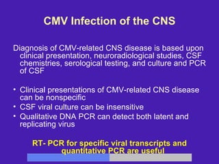 Laboratory diagnosis of herpesvirus infections of the cns | PPT