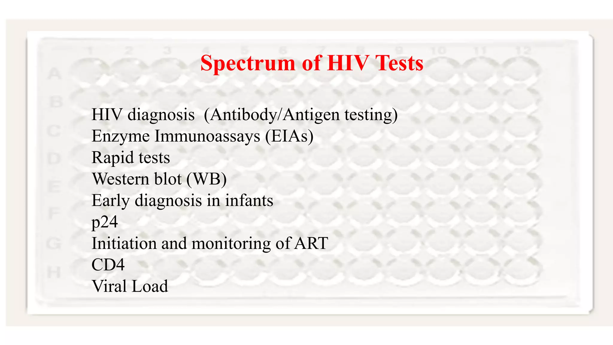 Laboratory diagnosis of (hiv) | PPTX