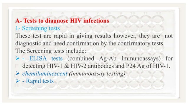 Laboratory diagnosis of (hiv) | PPTX | Infectious Diseases | Diseases ...
