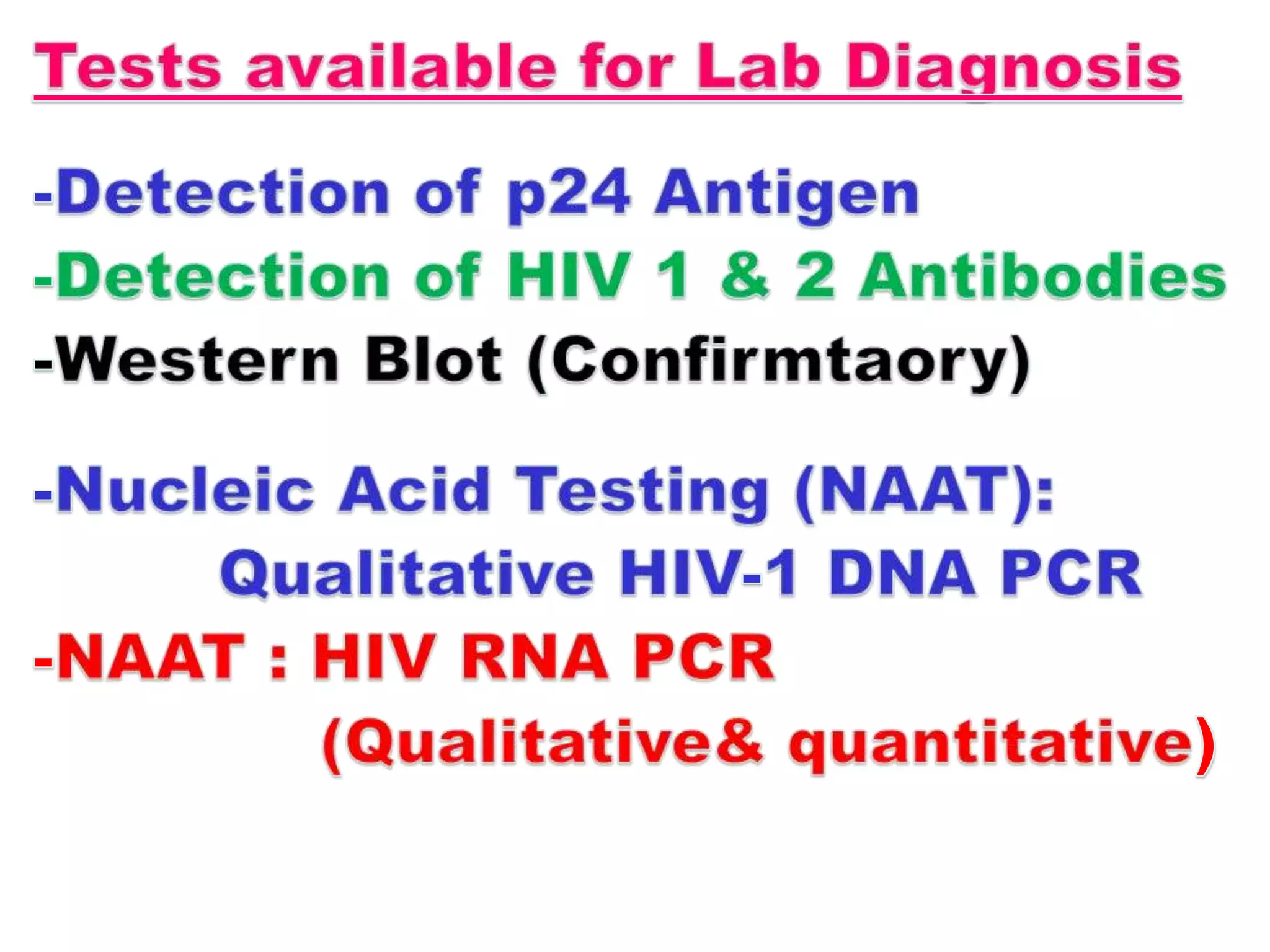 Laboratory diagnosis of HIV: Basics. | PDF