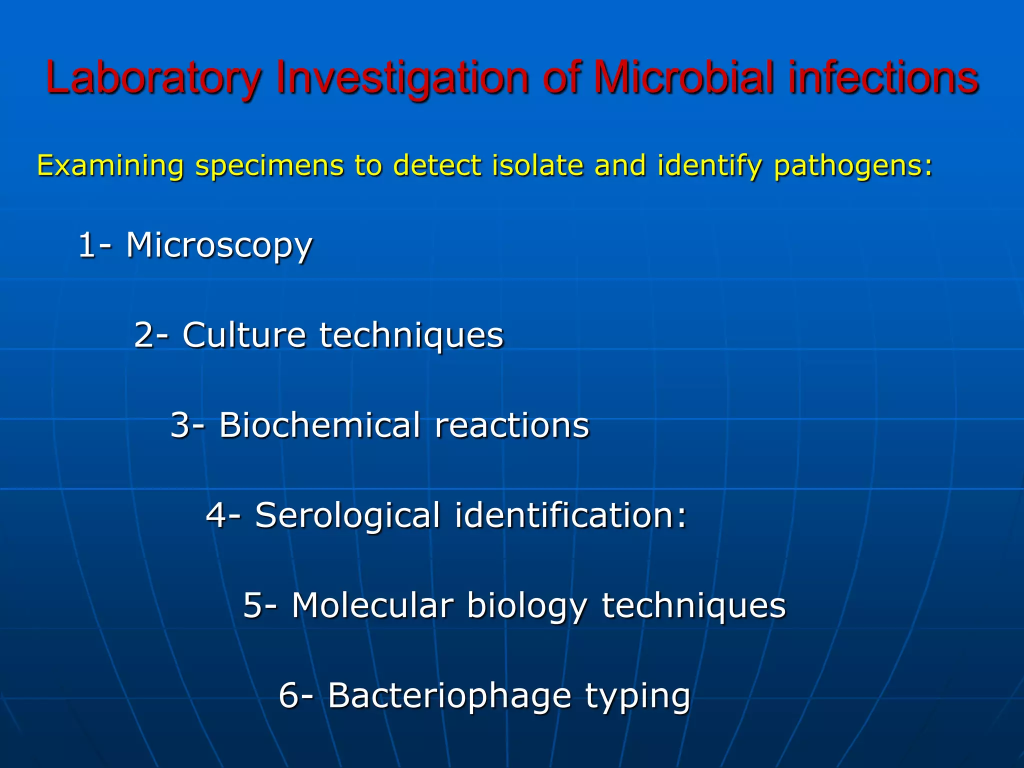 Laboratory diagnosis of infectious diseases dr.ihsan alsaimary 2nd term ...