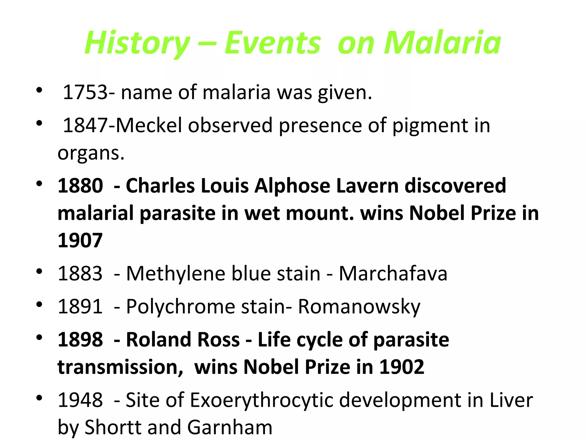 Laboratory diagnosis of malaria | PPT