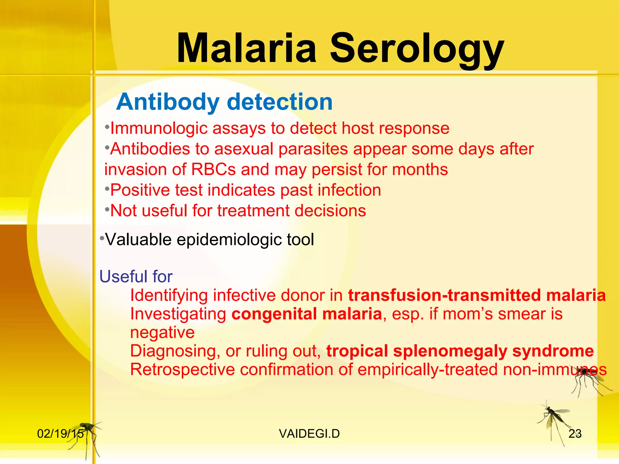 Laboratory diagnosis of malarial parasite | PPT