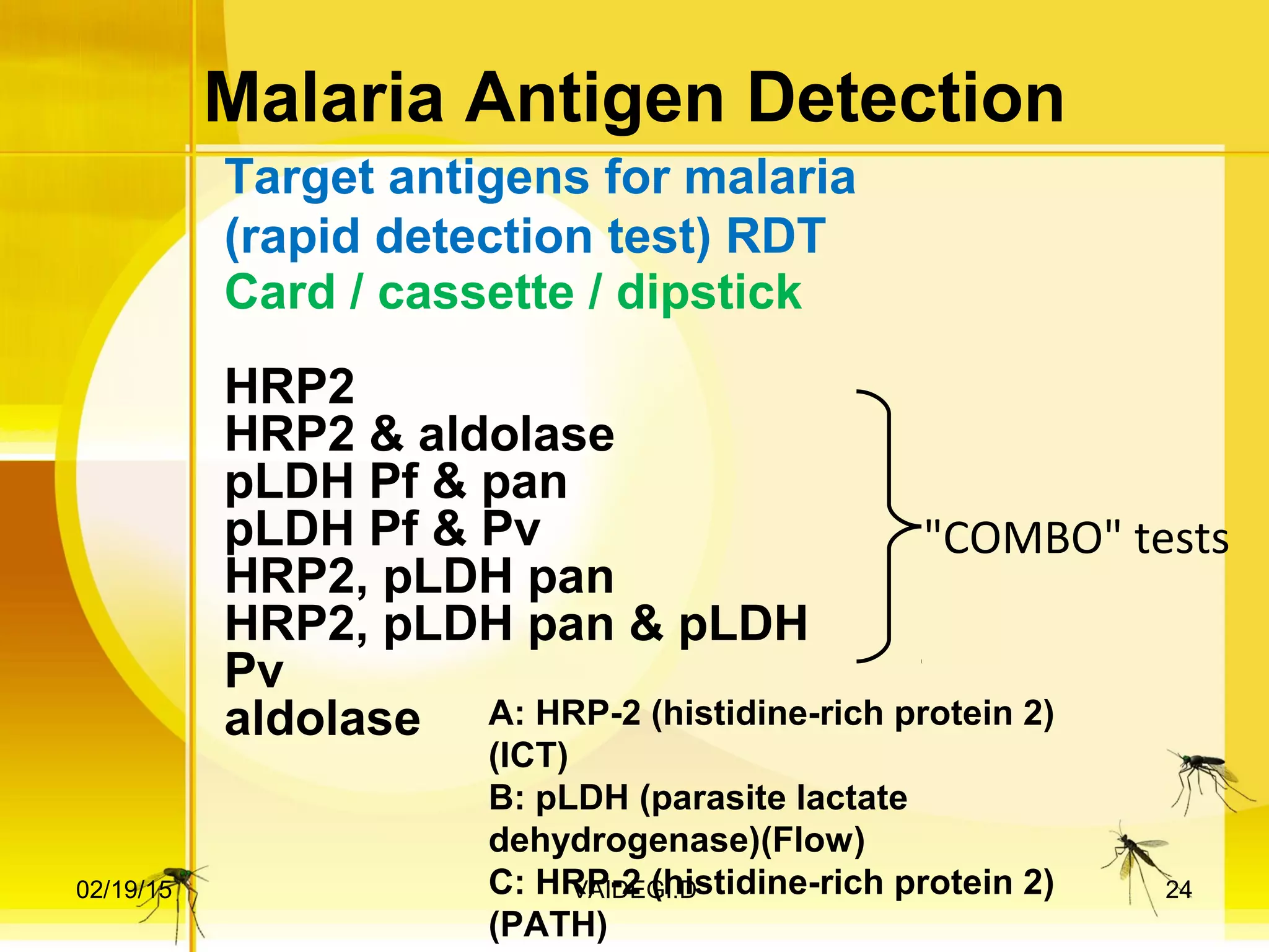 Laboratory diagnosis of malarial parasite | PPT