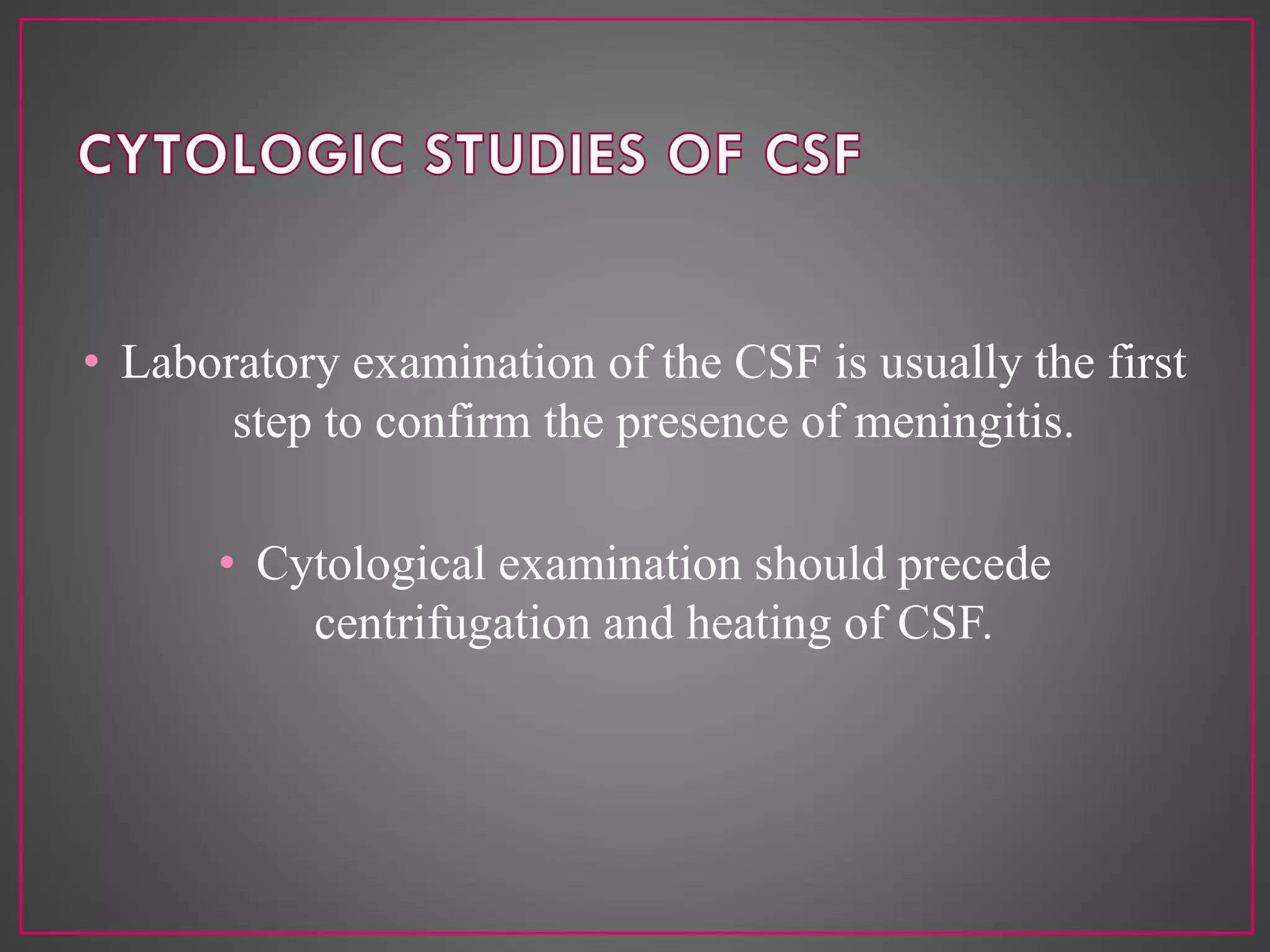Laboratory diagnosis of meningitis | PPTX
