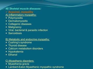 Laboratory diagnosis of muscle diseases | PPSX