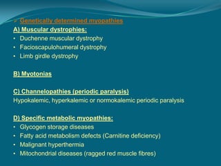 Laboratory diagnosis of muscle diseases | PPSX