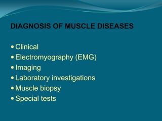 Laboratory diagnosis of muscle diseases | PPSX