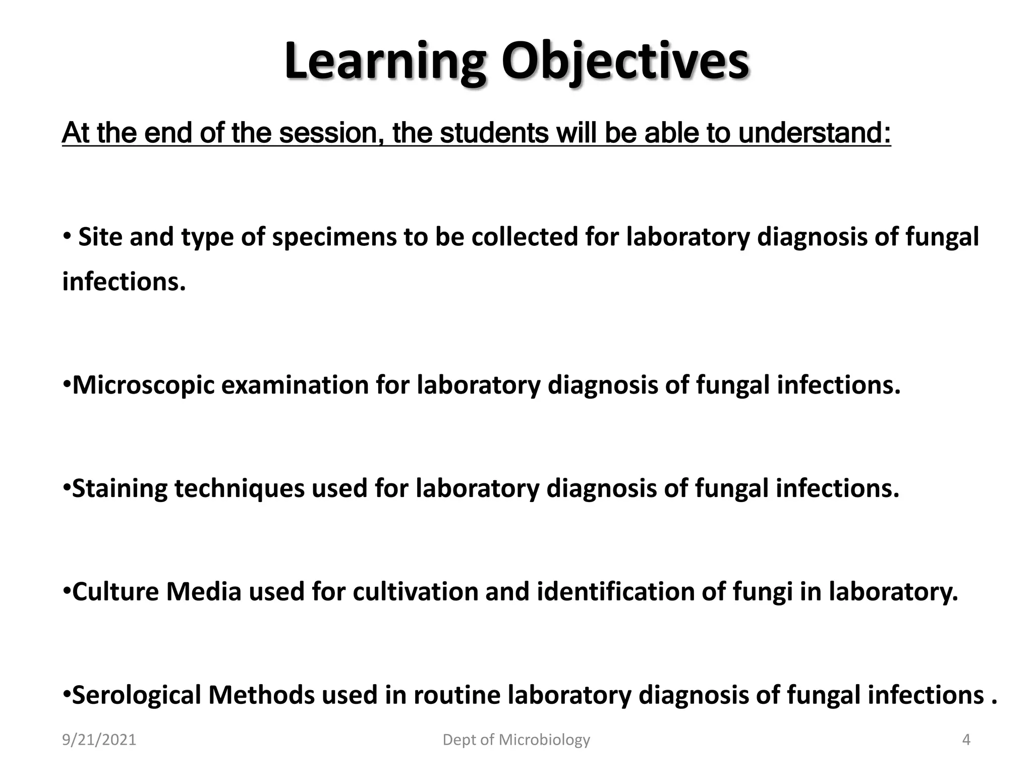 Laboratory diagnosis of mycology microscopy, staining techniques ...