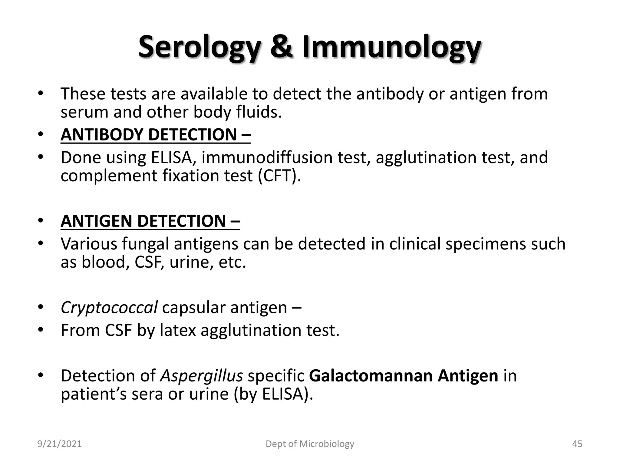Laboratory diagnosis of mycology microscopy, staining techniques ...