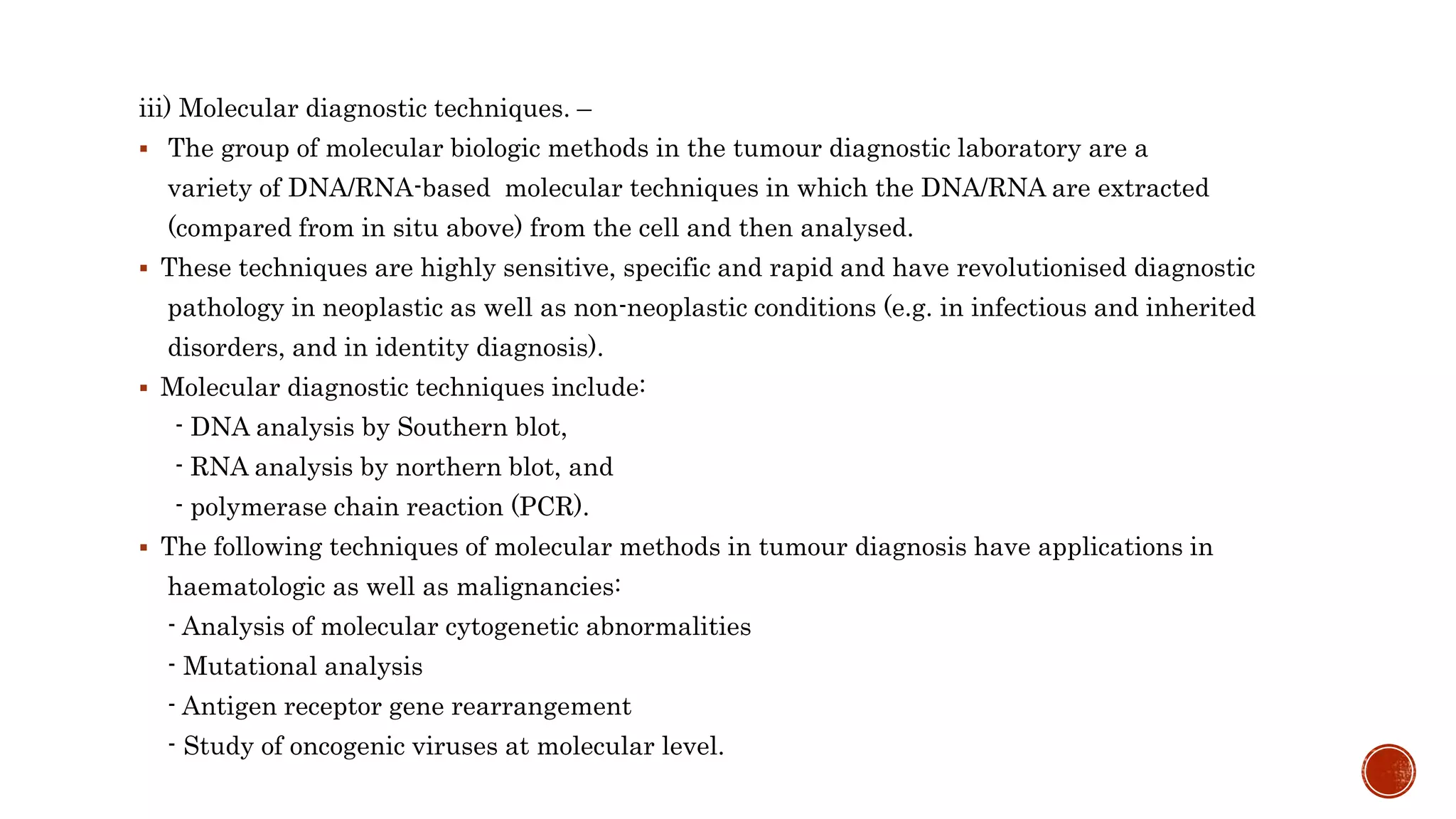 Laboratory diagnosis of neoplasm | PPTX