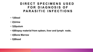 Laboratory diagnosis of parasites | PPTX