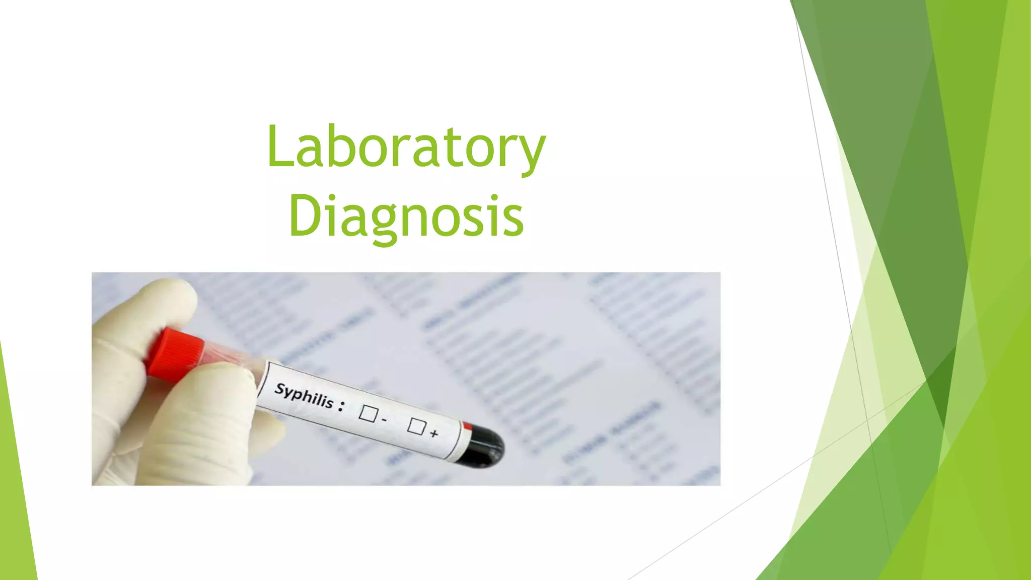 Laboratory diagnosis of syphilis | PPTX