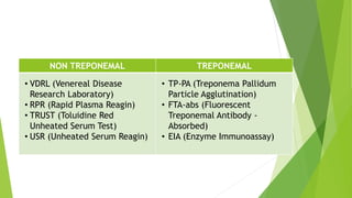 Laboratory diagnosis of syphilis | PPTX