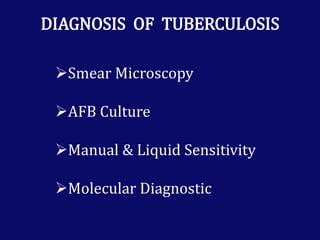 Laboratory diagnosis of Tuberculosis | PPTX