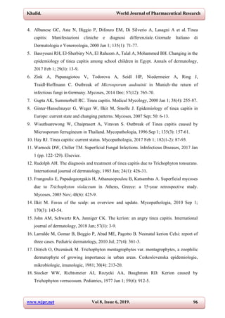 Laboratory diagnosis of the causative dermatophytes of tinea capitis ...