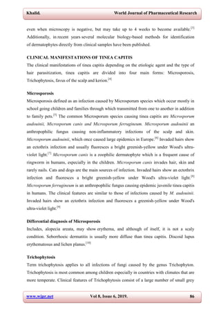 Laboratory diagnosis of the causative dermatophytes of tinea capitis | PDF
