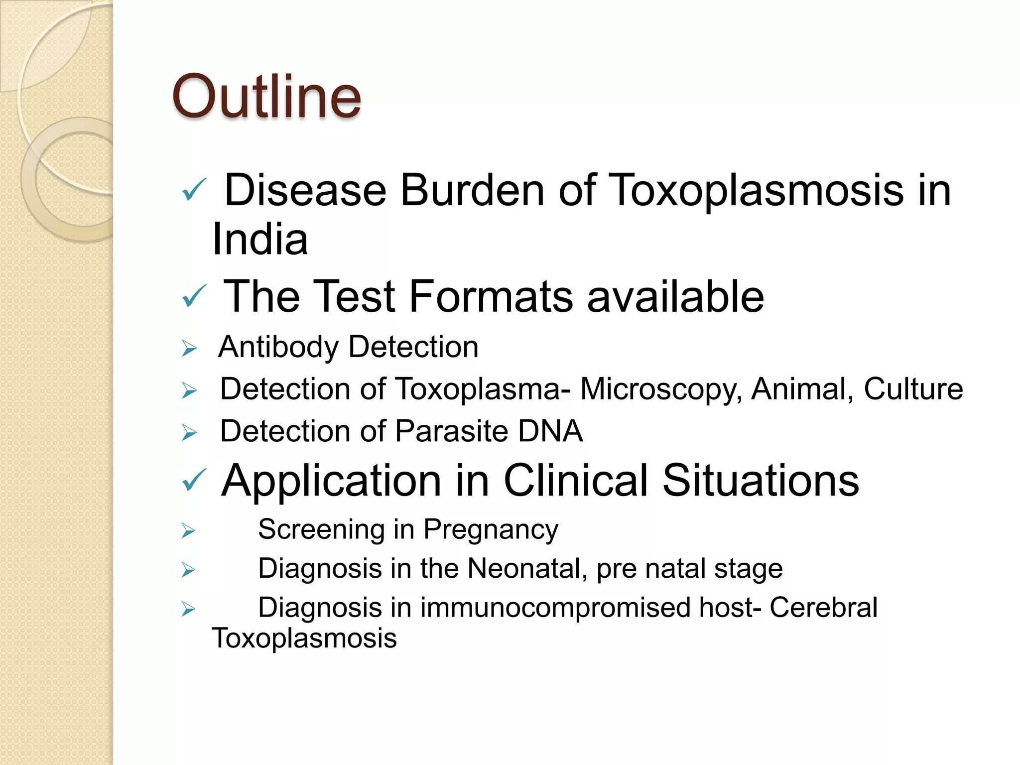 Laboratory diagnosis of toxoplasmosis | PPTX