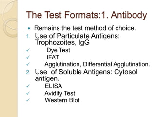 Laboratory diagnosis of toxoplasmosis | PPTX