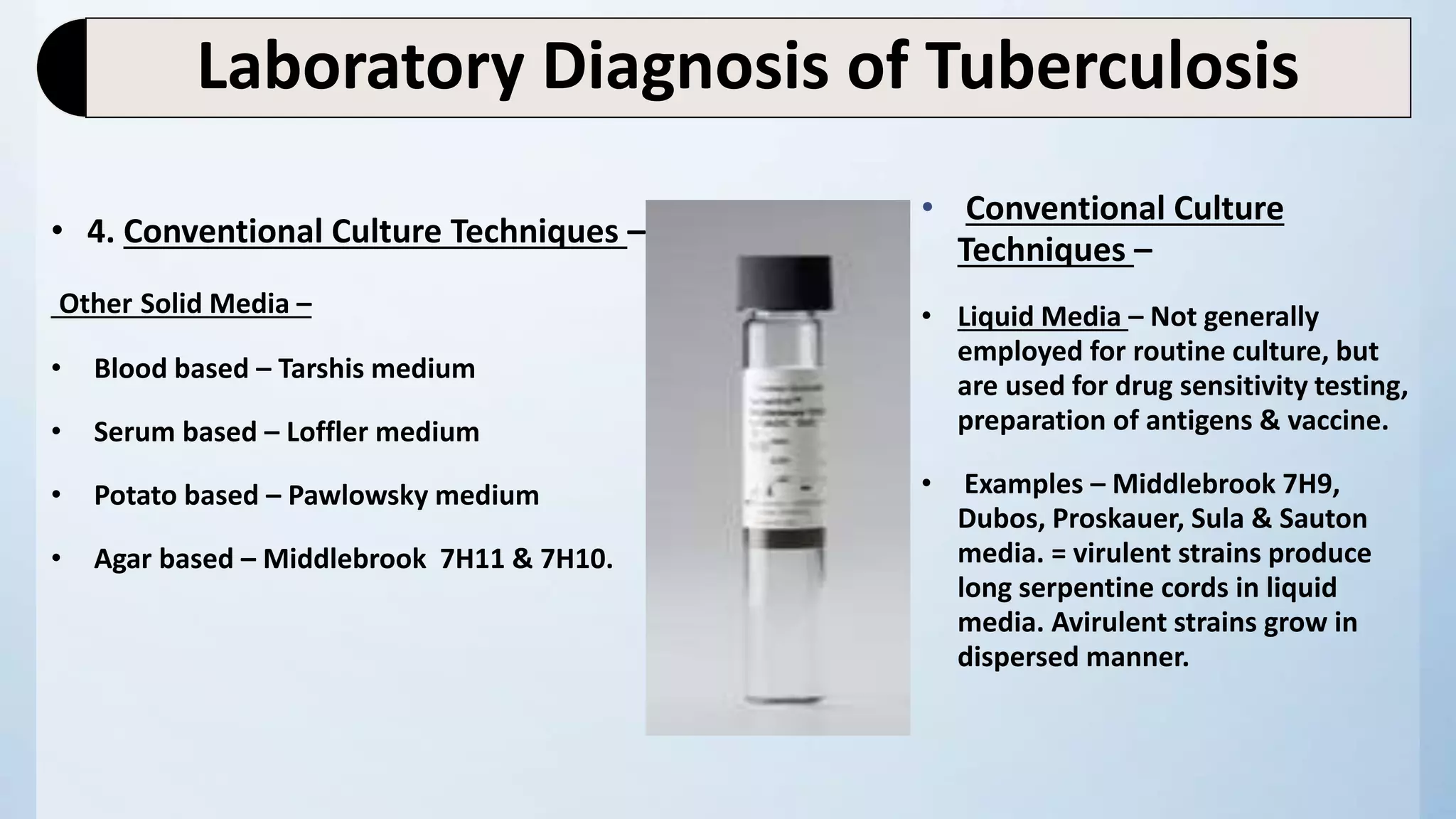 Laboratory diagnosis of tuberculosis pract. | PPTX