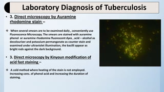 Laboratory diagnosis of tuberculosis pract. | PPTX