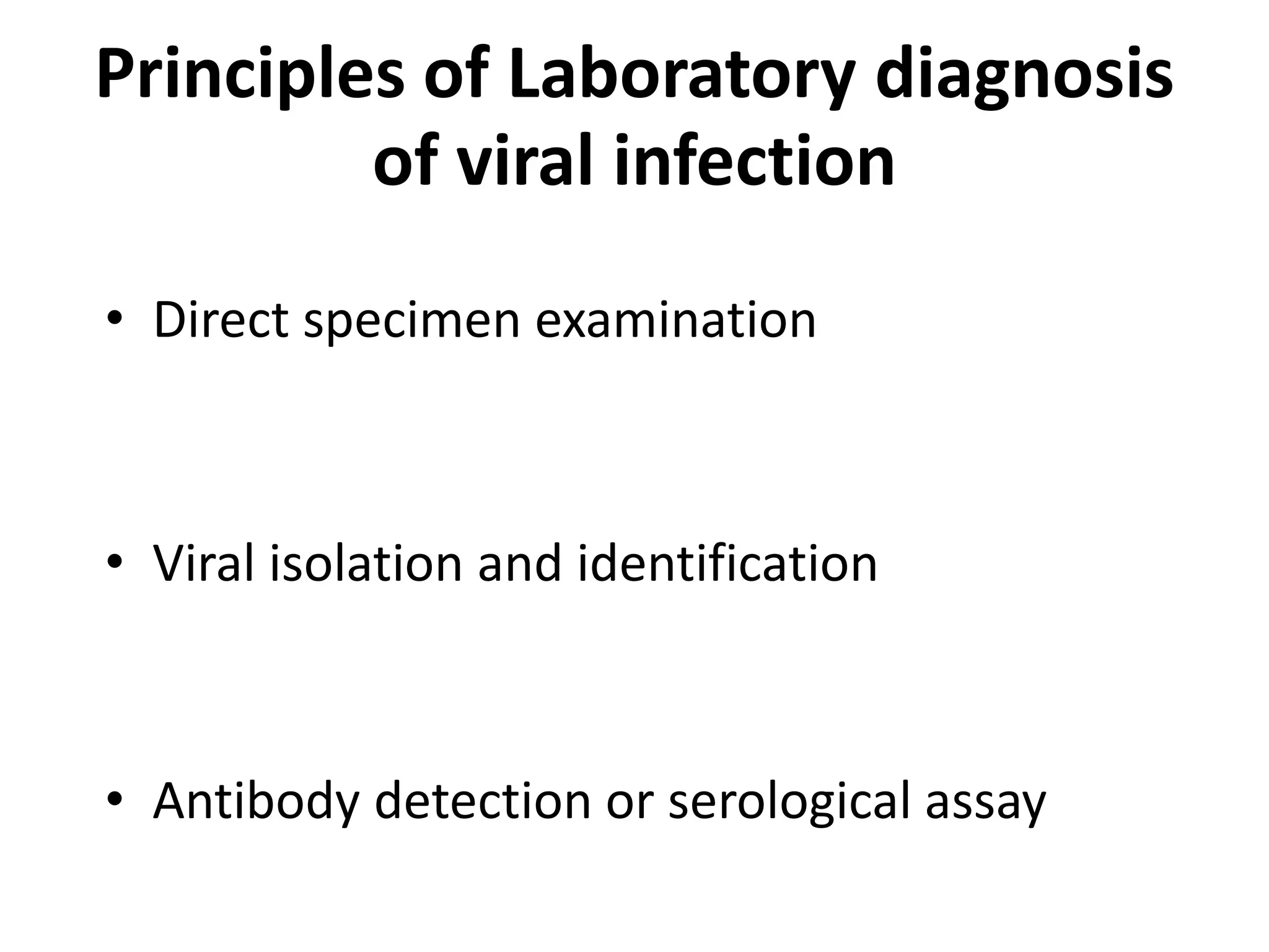 Laboratory diagnosis of viral infection | PPT